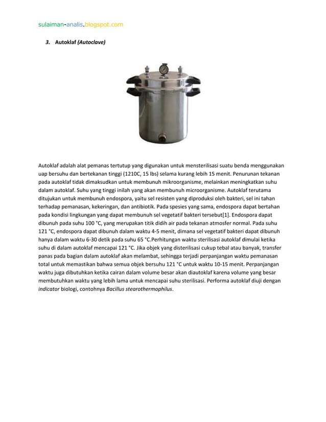 Mengenal peralatan laboratorium mikrobiologi | PDF