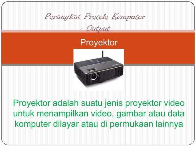 Mengenal perangkat keras komputer | PPTX