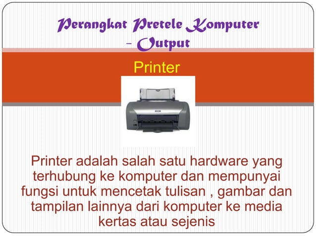 Mengenal perangkat keras komputer | PPTX