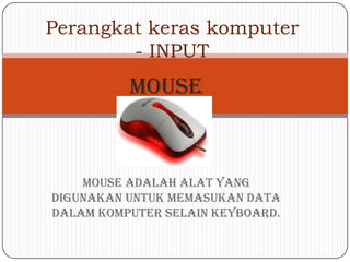 Mengenal perangkat keras komputer | PPTX