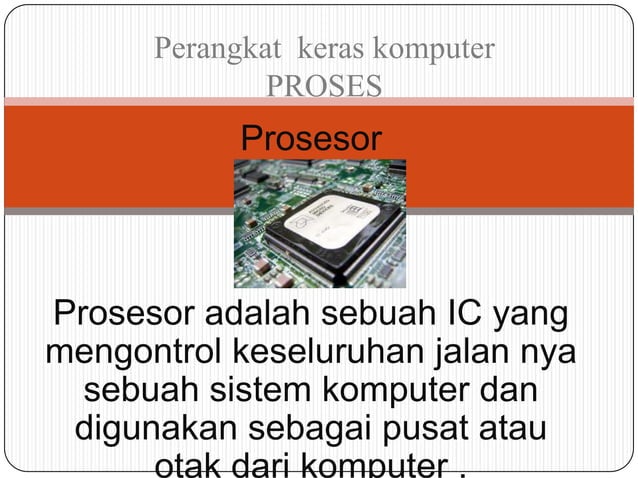 Mengenal perangkat keras komputer | PPTX