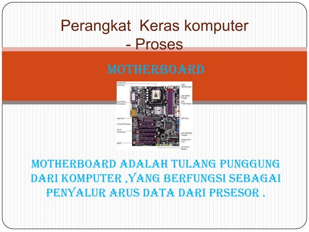 Mengenal perangkat keras komputer | PPTX