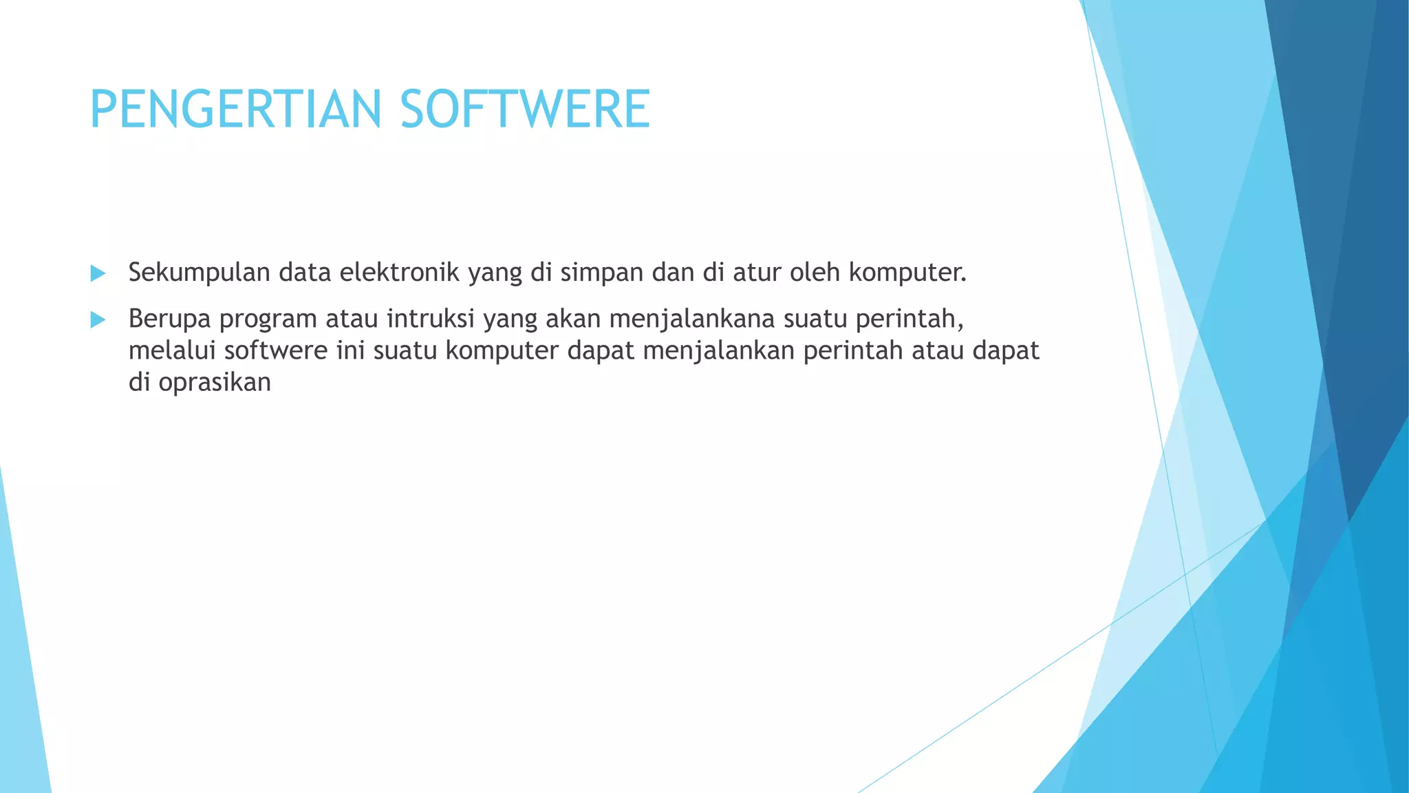 Mengenal perangkat lunak (software) | PPTX