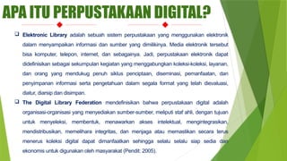 Mengenal Perpustakaan Digital (Dinas Kearsipan Dan Perpustakaan Jawa ...