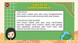 mengenal komponen - komponen peta dan bentuk peta berdasarkan isi dan ...