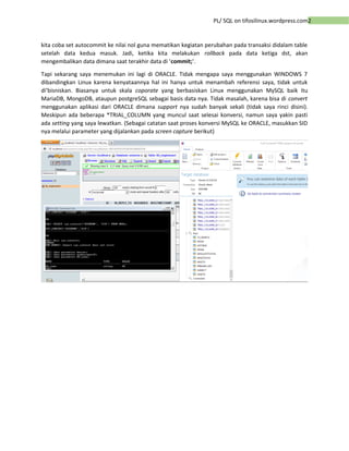 Mengenal ORACLE PL/ SQL | DOC