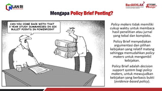 Mengenal Policy Research dan Policy Brief | PDF