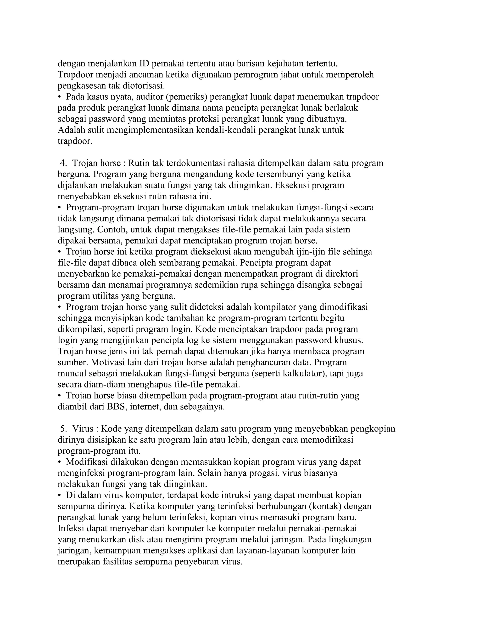 Mengenal Program Jahat Komputer | DOCX