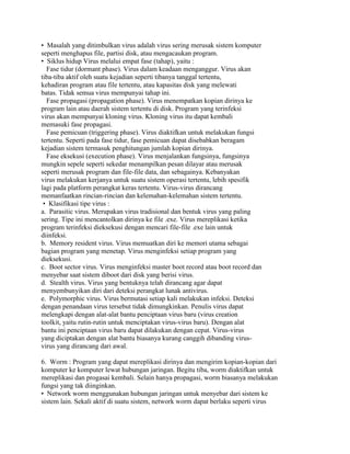 Mengenal Program Jahat Komputer | DOCX