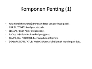 Mengenal Pseudocode, Ciri-ciri dan Contohnya.pptx