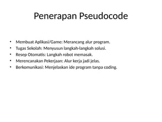 Mengenal Pseudocode, Ciri-ciri dan Contohnya.pptx