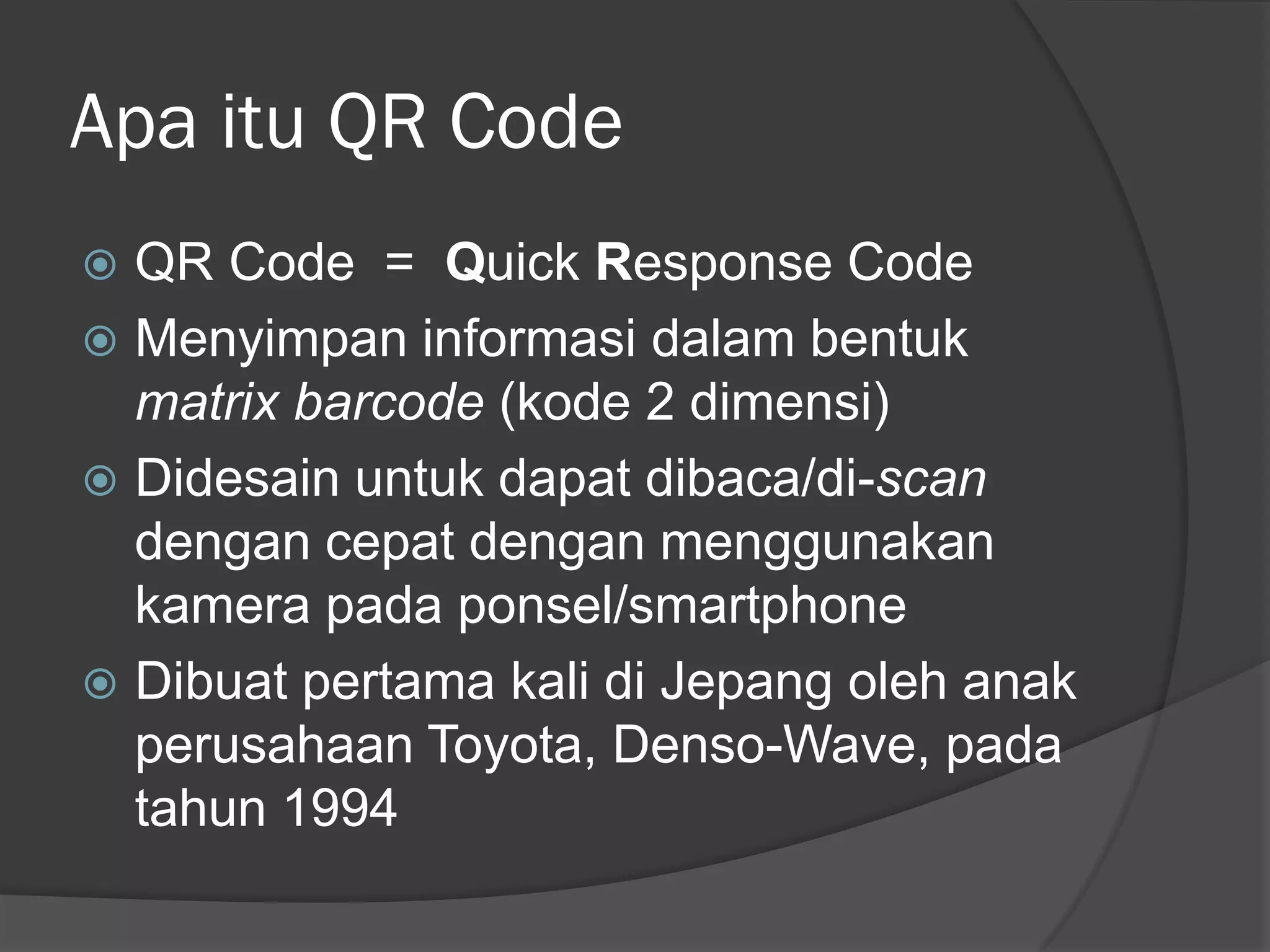Mengenal QR-Code | PPTX