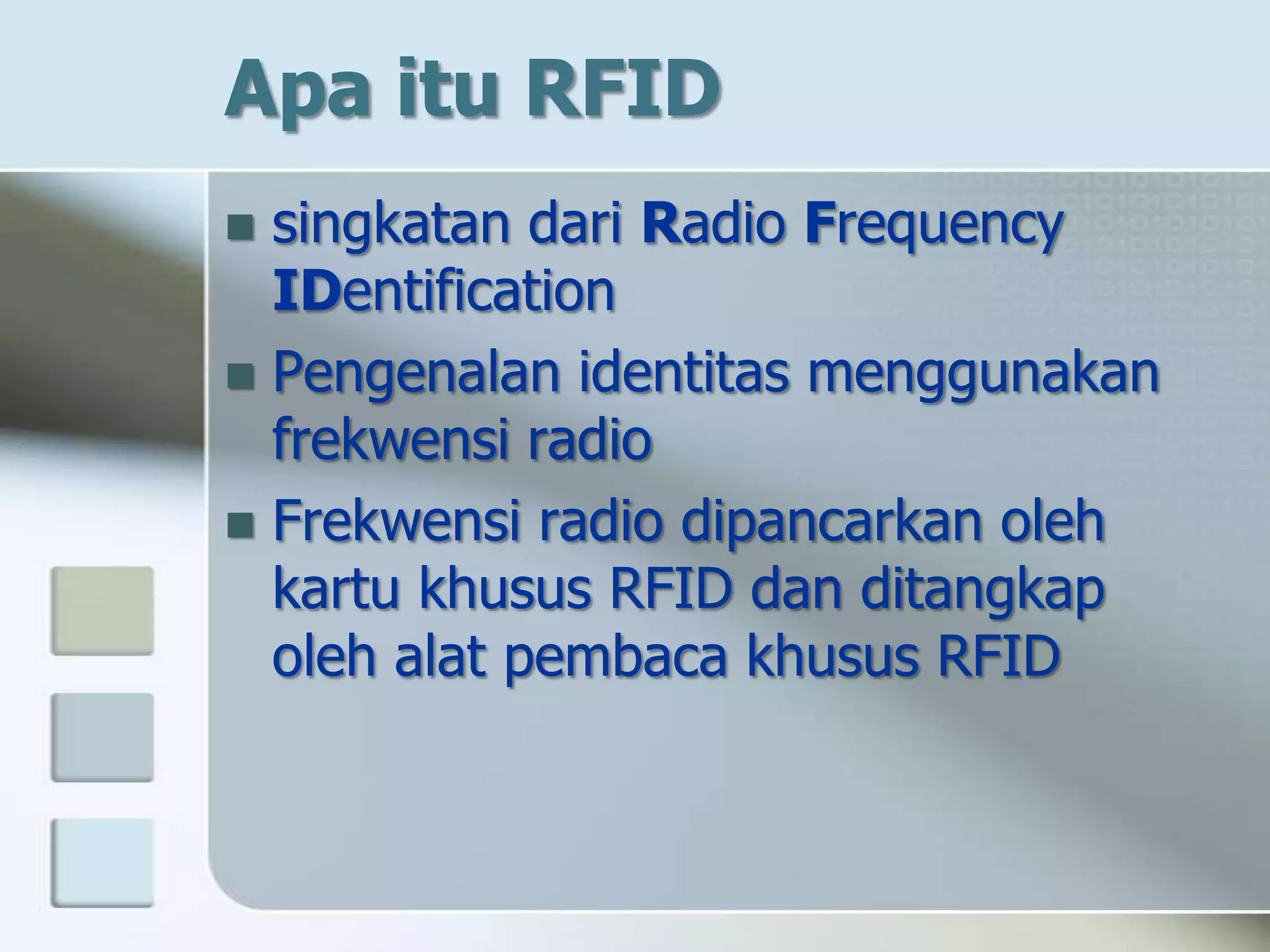 Mengenal RFID | PPTX