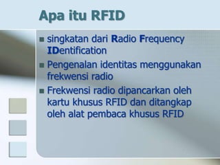 Mengenal RFID | PPTX