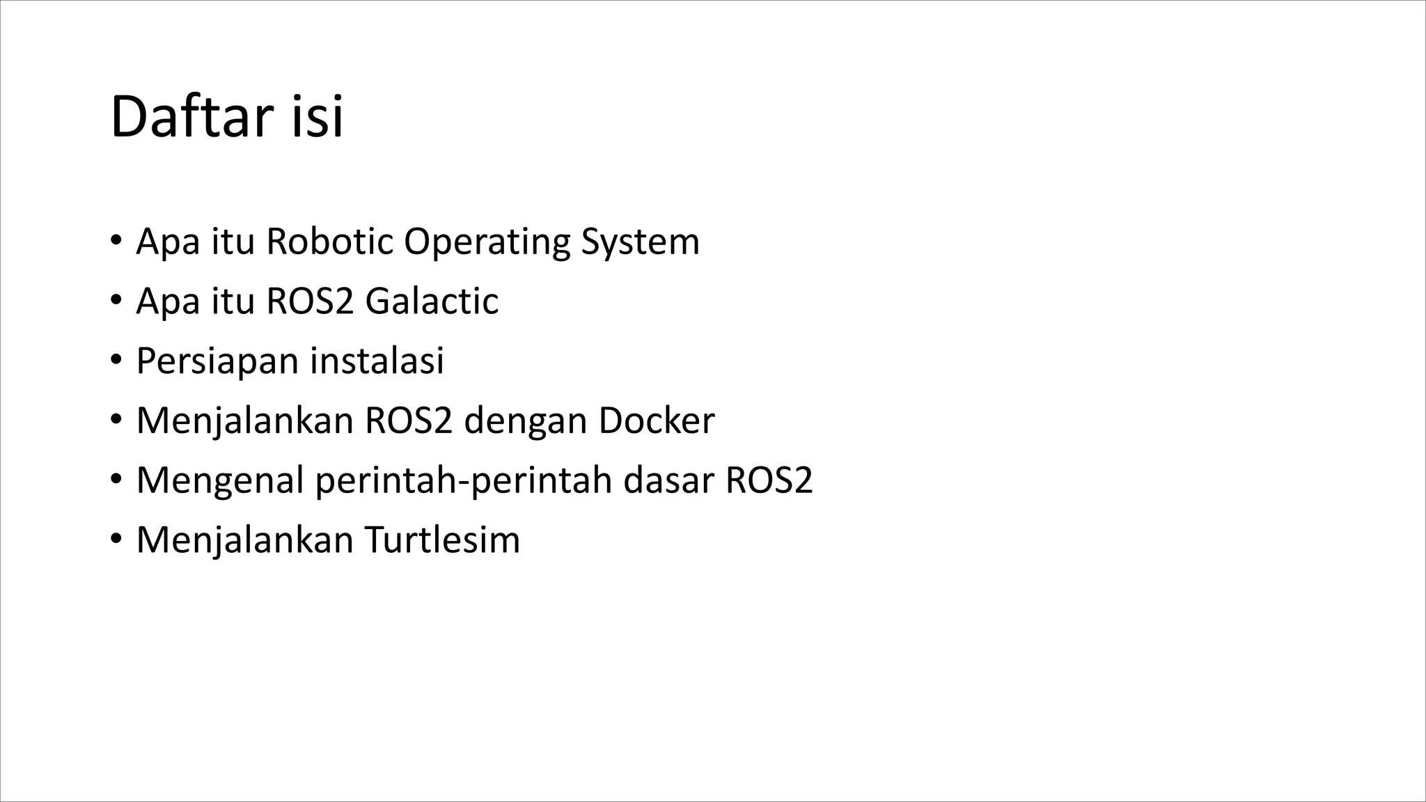 Mengenal ROS2 Galactic | PDF