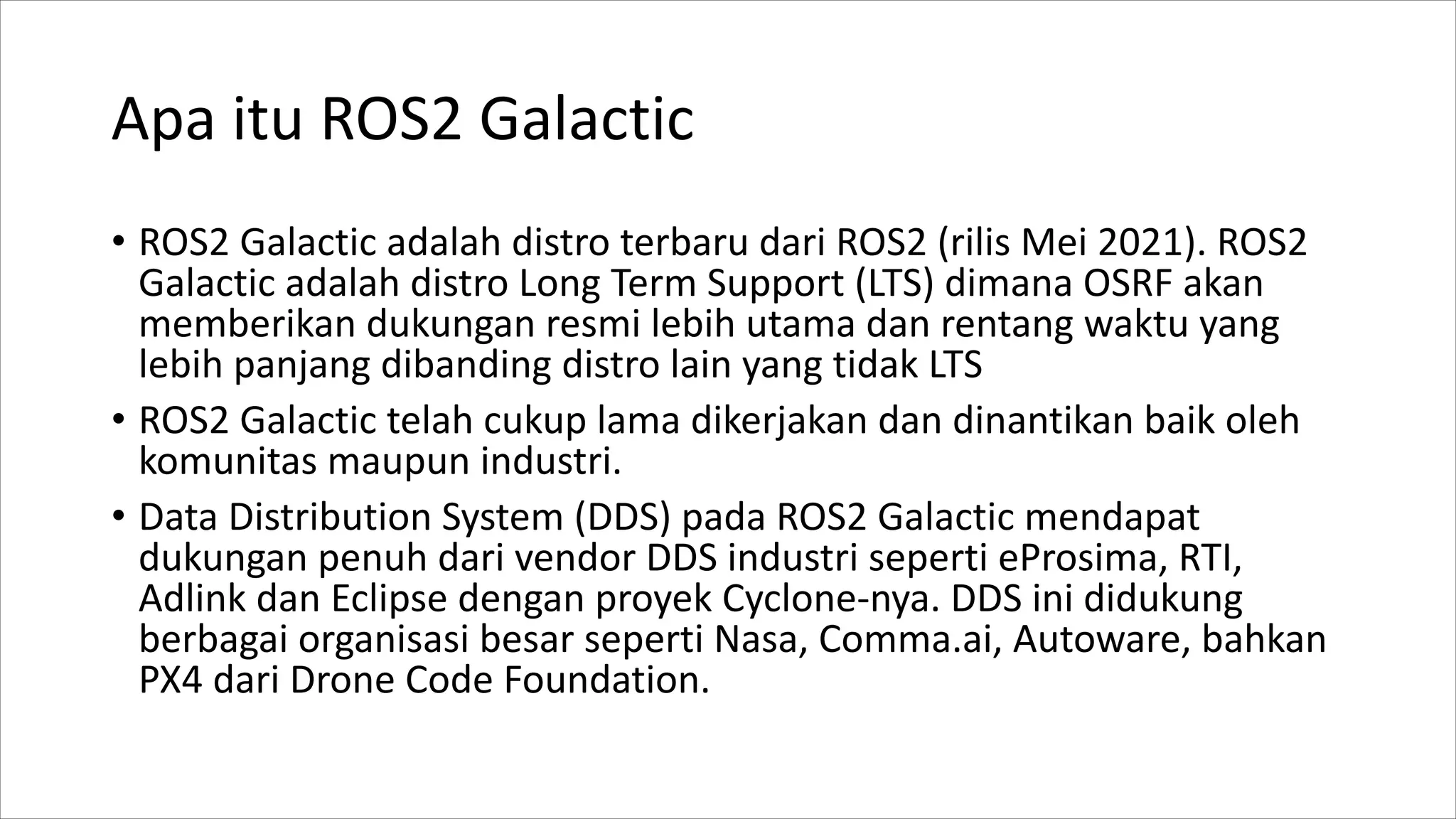Mengenal ROS2 Galactic | PDF