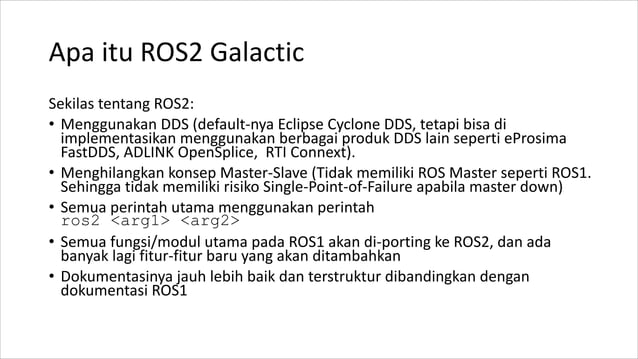Mengenal ROS2 Galactic | PDF