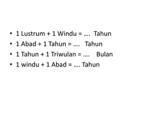 Mengenal Satuan Waktu kurikulum duaribu tigabelas | PPTX