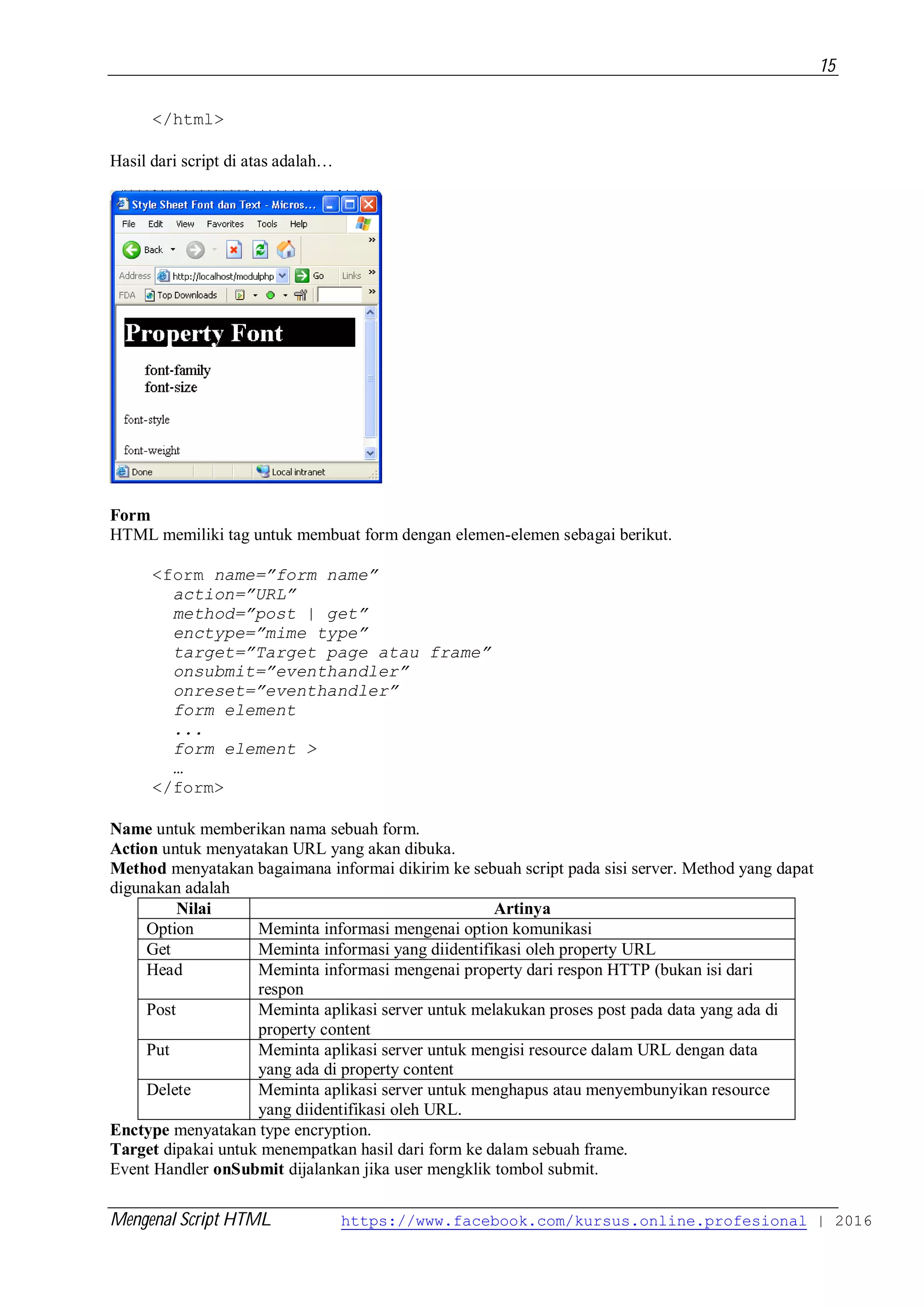 Mengenal script html 2 | PDF