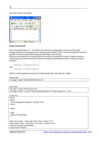 Mengenal script php 3 | PDF