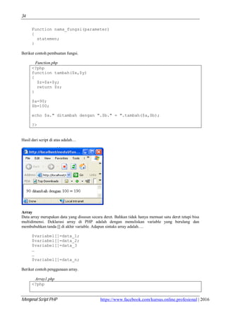 Mengenal script php 3 | PDF