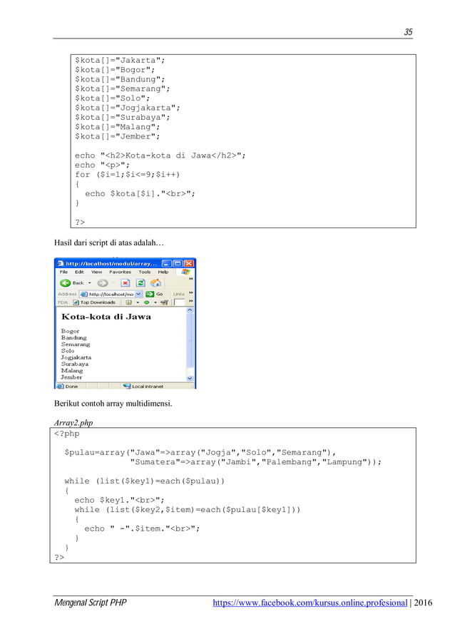 Mengenal script php 3 | PDF