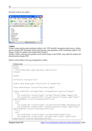 Mengenal script php 3 | PDF