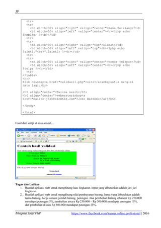 Mengenal script php 3 | PDF
