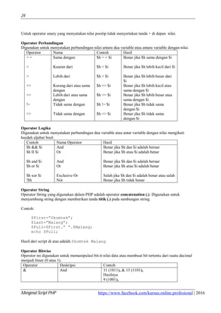 Mengenal script php 3 | PDF