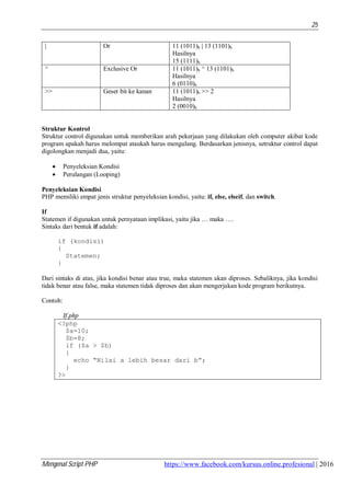 Mengenal script php 3 | PDF