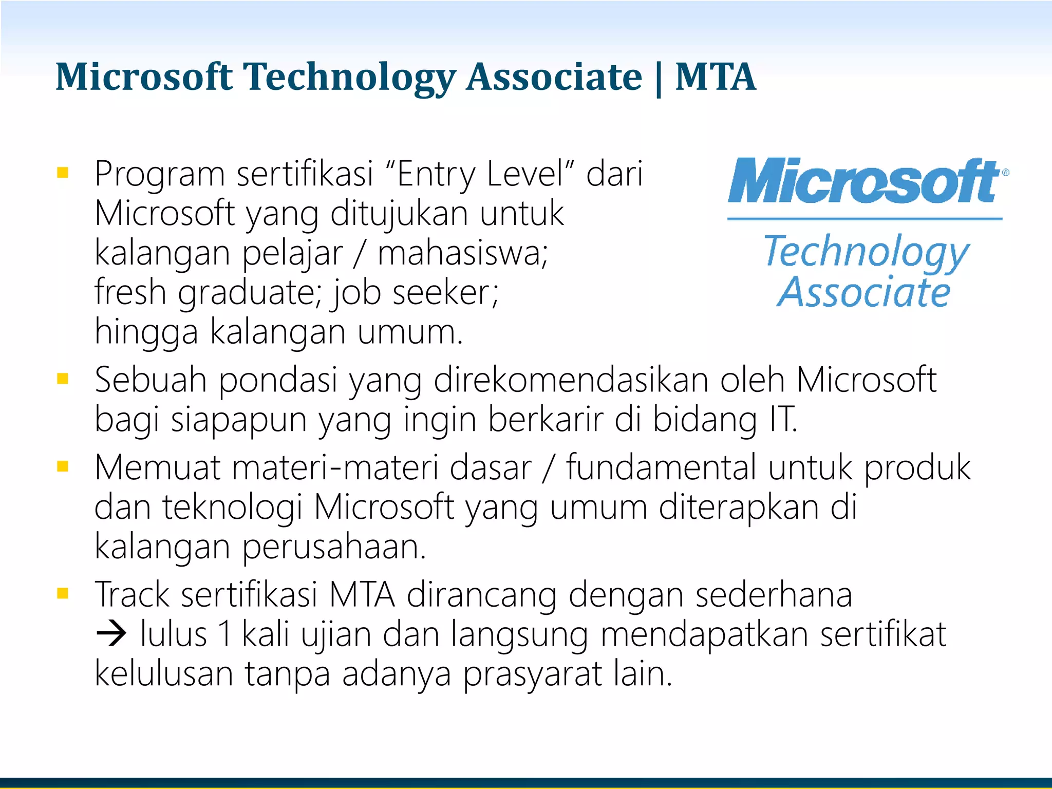 Mengenal Sertifikasi Microsoft (Update 2013) | PDF