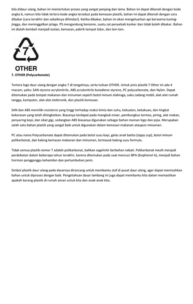 daur ulang Mengenal simbol daur ulang botol | PDF