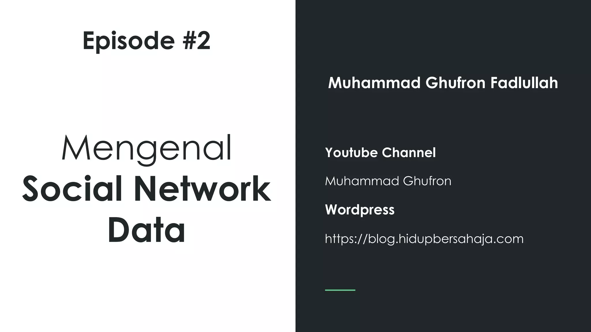Mengenal Social Network Analysis - Episode 2.pdf Mengenal Social Network Analysis - Episode 2.pdf