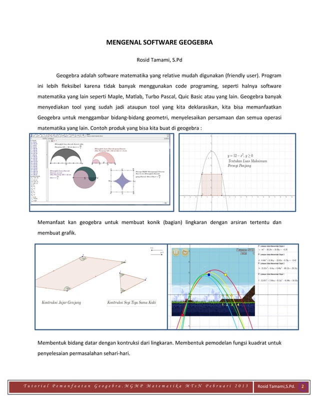 Mengenal software geogebra | PDF