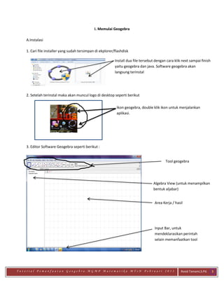Mengenal software geogebra | PDF