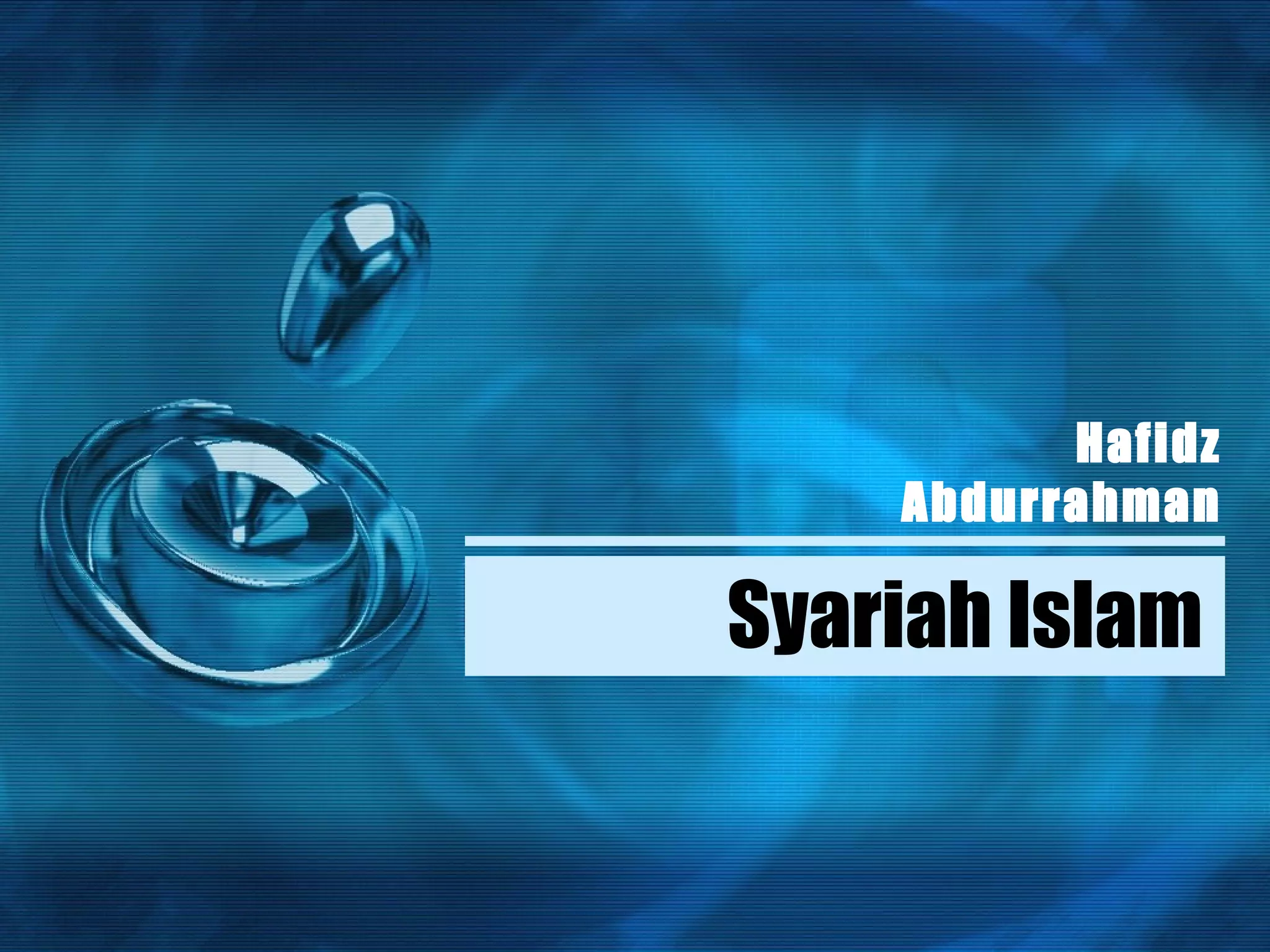 Mengenal syariah islam 2 | PPT