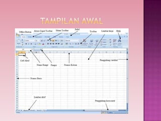 Mengenal tampilan microsoft excel 2007 | PPTX