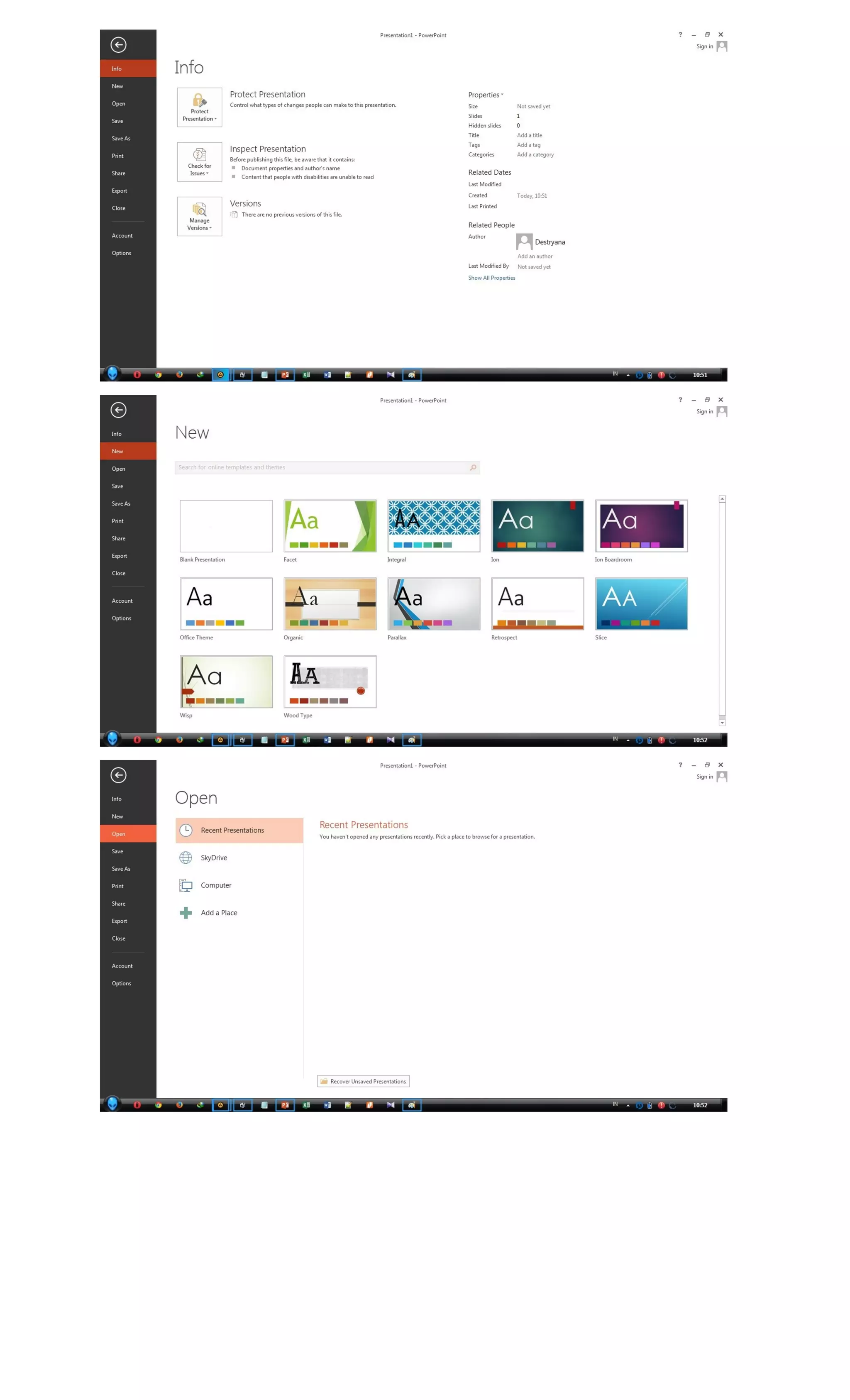 Mengenal tampilan ms office power point 2013 | DOC