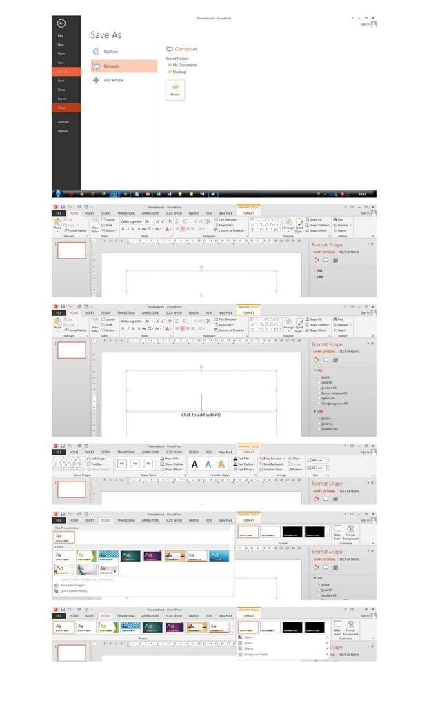 Mengenal tampilan ms office power point 2013 | DOC