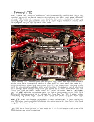 Mengenal teknologi vtec | DOCX