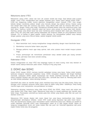 Mengenal teknologi vtec | PDF