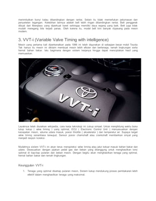 Mengenal teknologi vtec | PDF