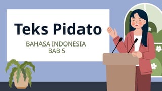 Mengenal Teks Pidato Presentasi Biru Penuh Warna Ilustrasi.pptx