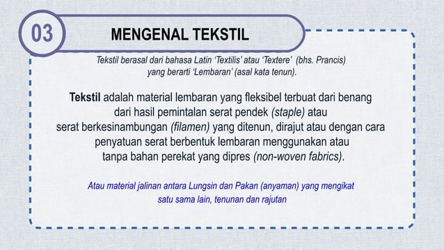 Mengenal Tekstil | PDF