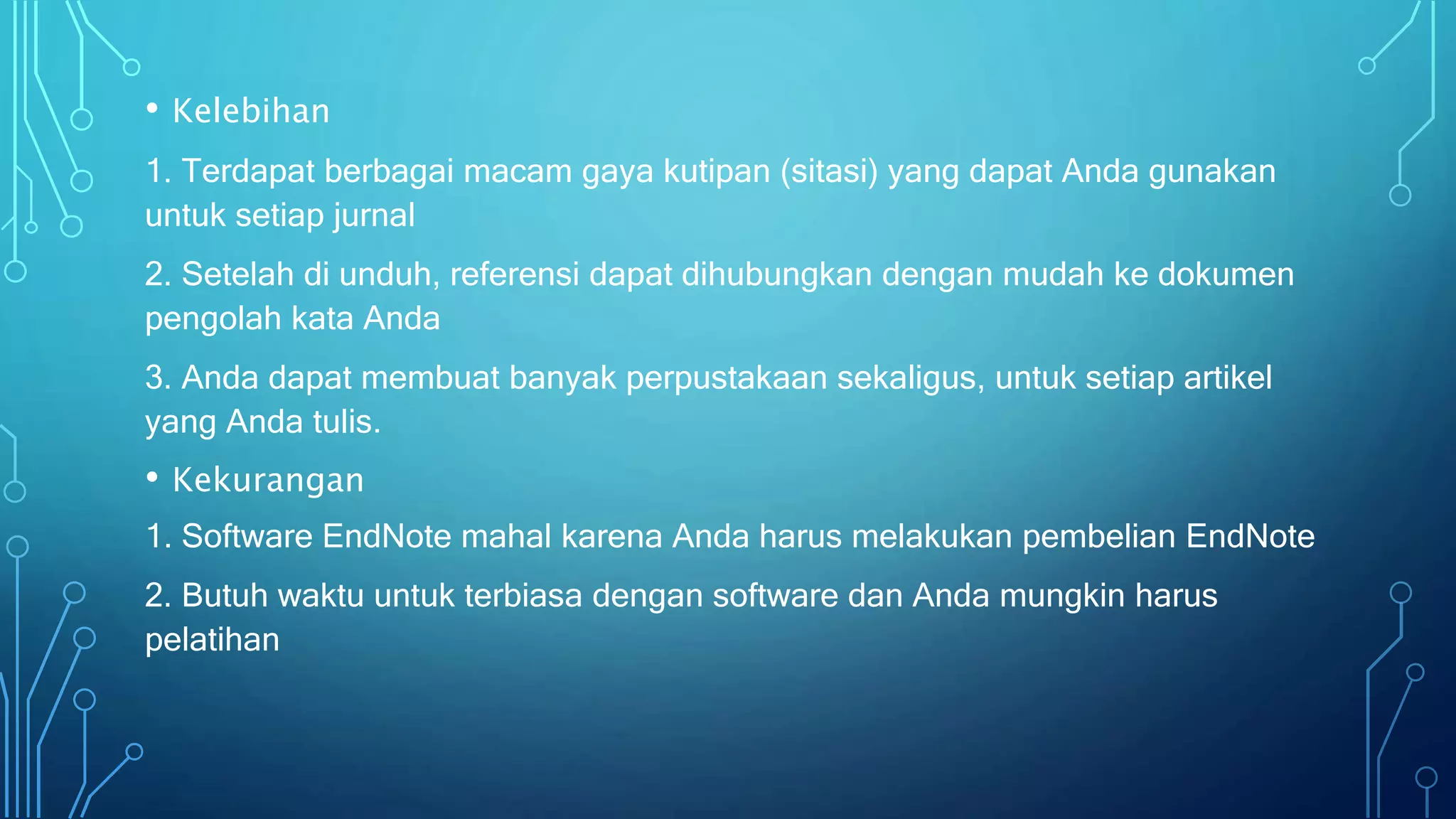 Mengenal tentang aplikasi reference manager | PPT