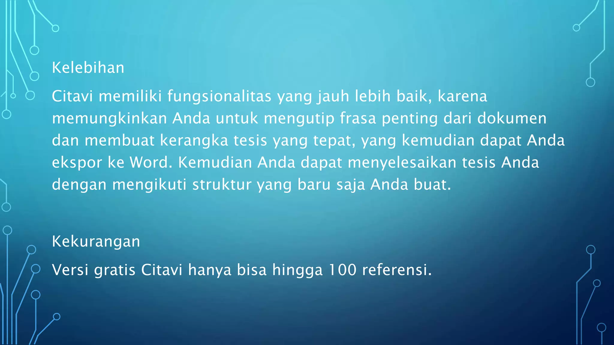 Mengenal tentang aplikasi reference manager | PPT