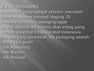 Mengenal ternal itik | PPT