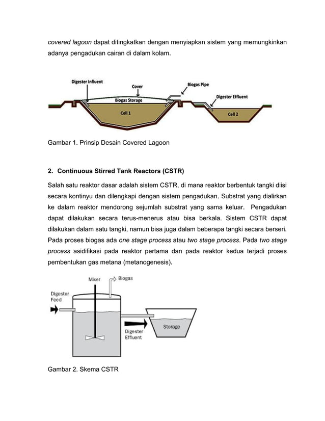 Mengenal Tipe-Tipe Reaktor Biogas | PDF
