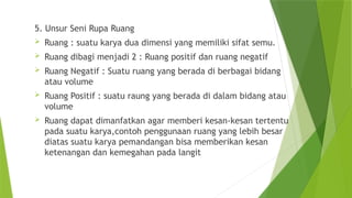 MENGENAL UNSUR & PRINSIP SENI RUPA PADA OBYEK (Bk.Praktis) (1).pptx