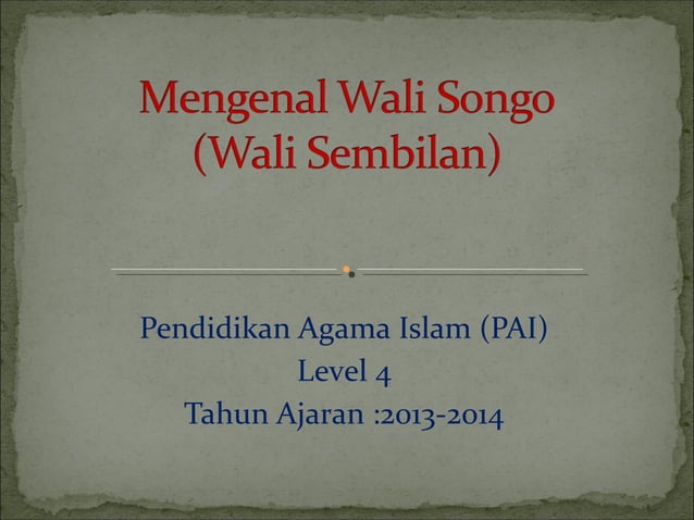 Mengenal wali songo | PPT